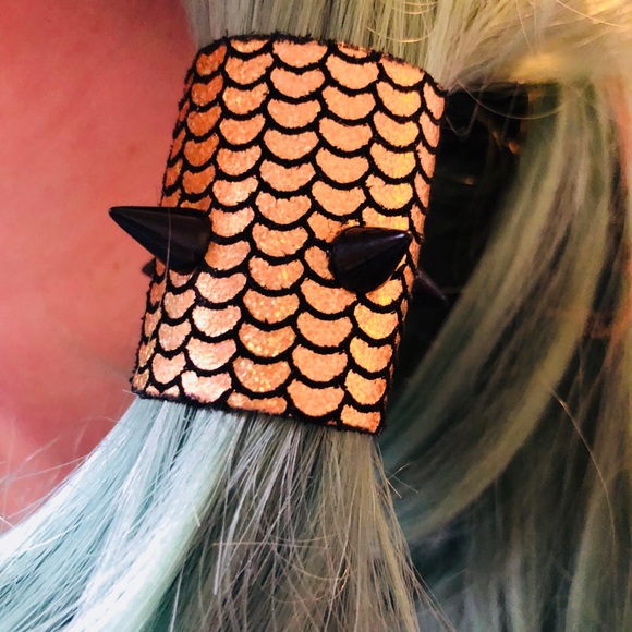 Killstar | Accessories | Gold Holographic Spiked Mermaid Hair Cuff ...